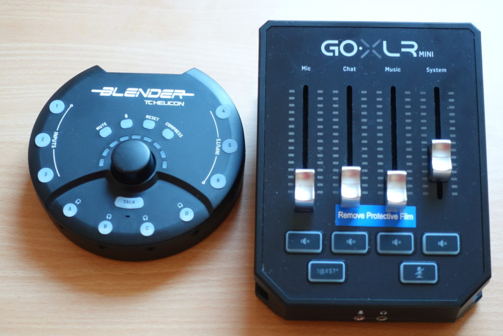 TC Helicon GO XLR MINI und BLENDER, zwei Mixer für verschiedene ...